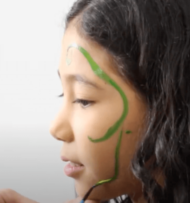 Floral face paint | step-by-step guide | video