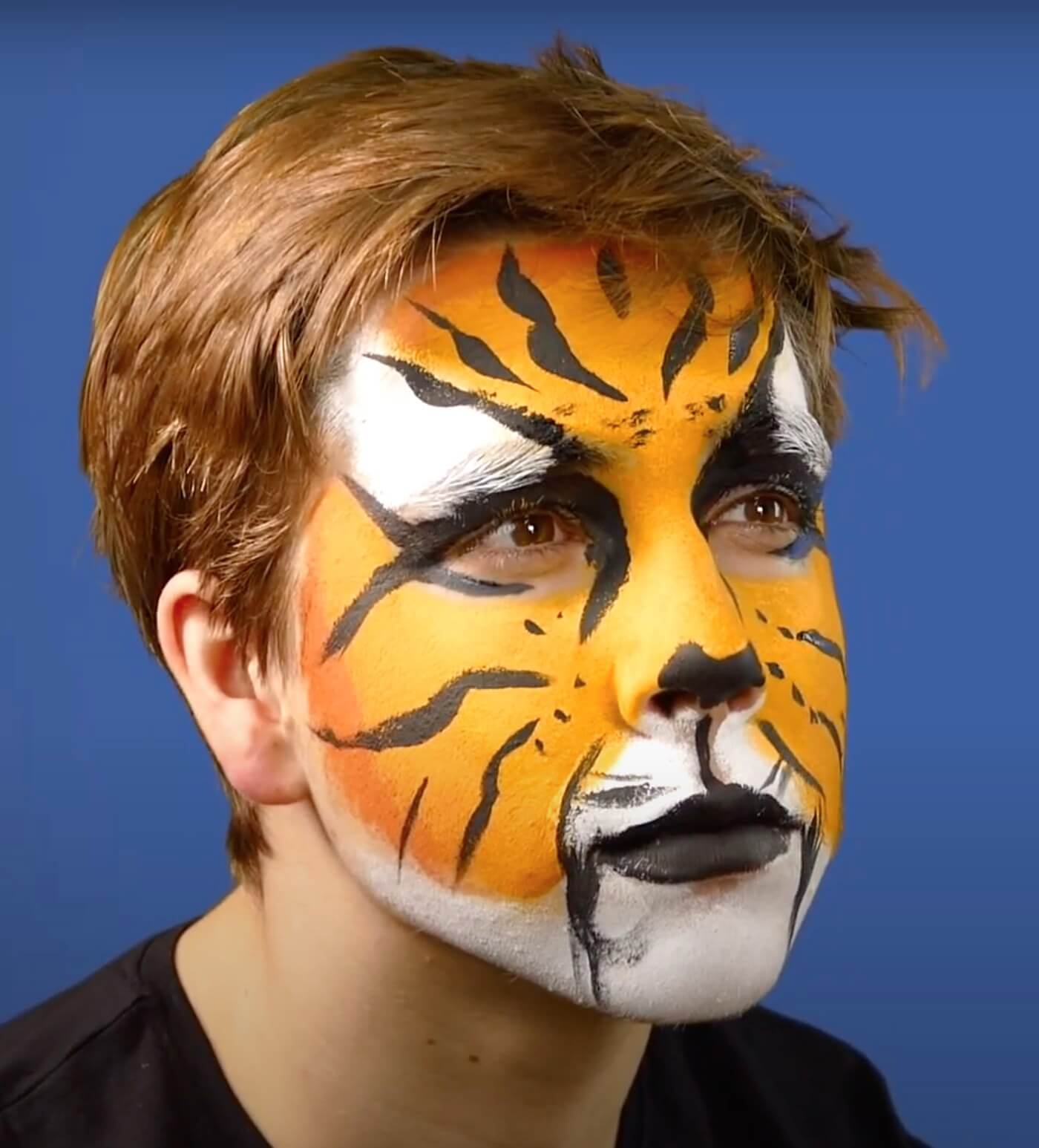 Face paint tiger design | bonus video included