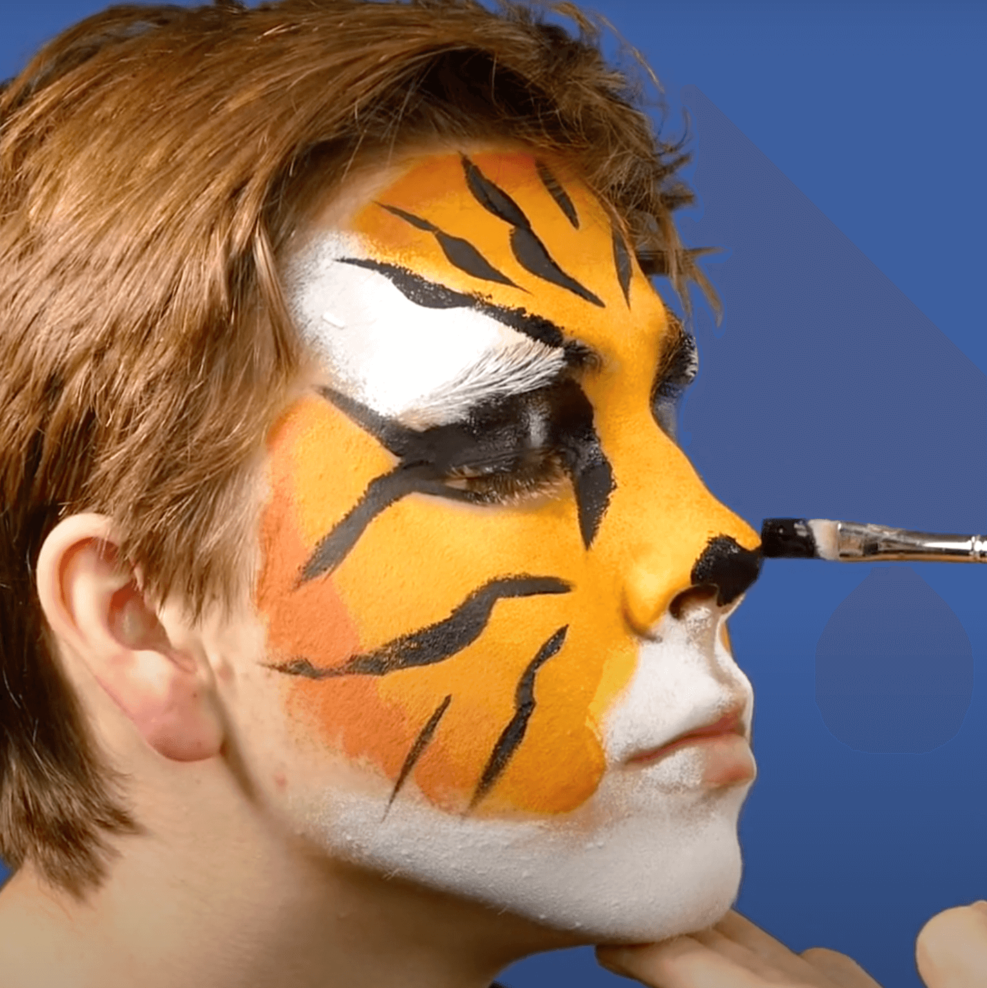 Face paint tiger design | bonus video included