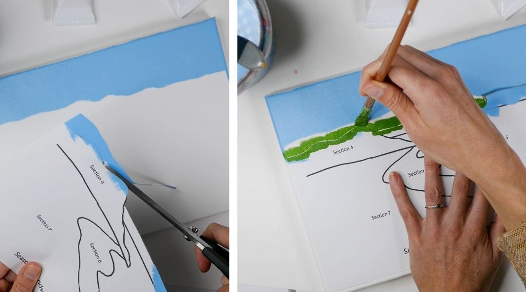 Learn how to paint a landscape in easy steps