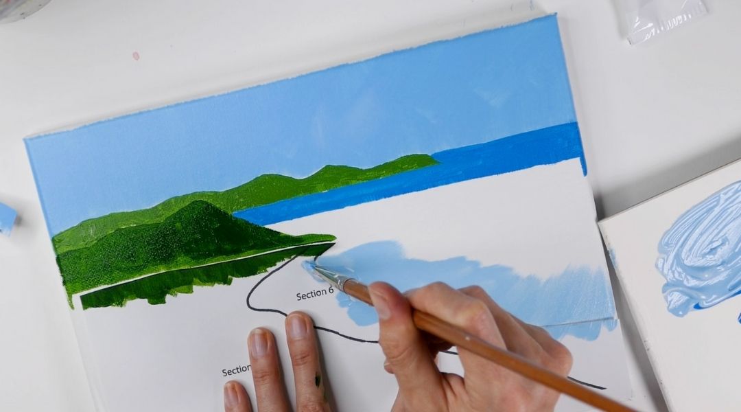 Learn how to paint a landscape in easy steps