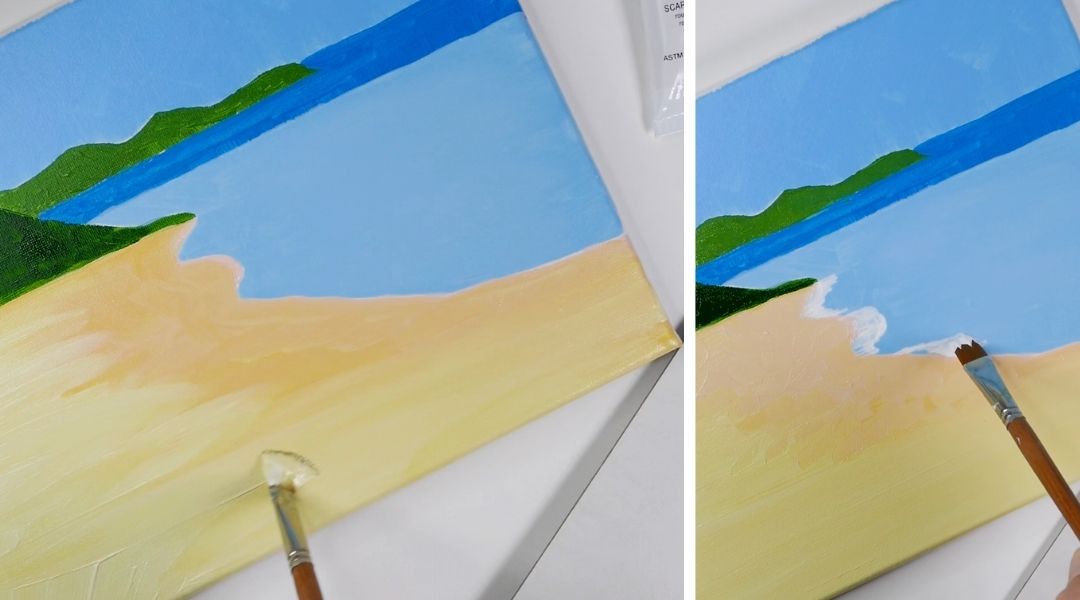 Learn how to paint a landscape in easy steps