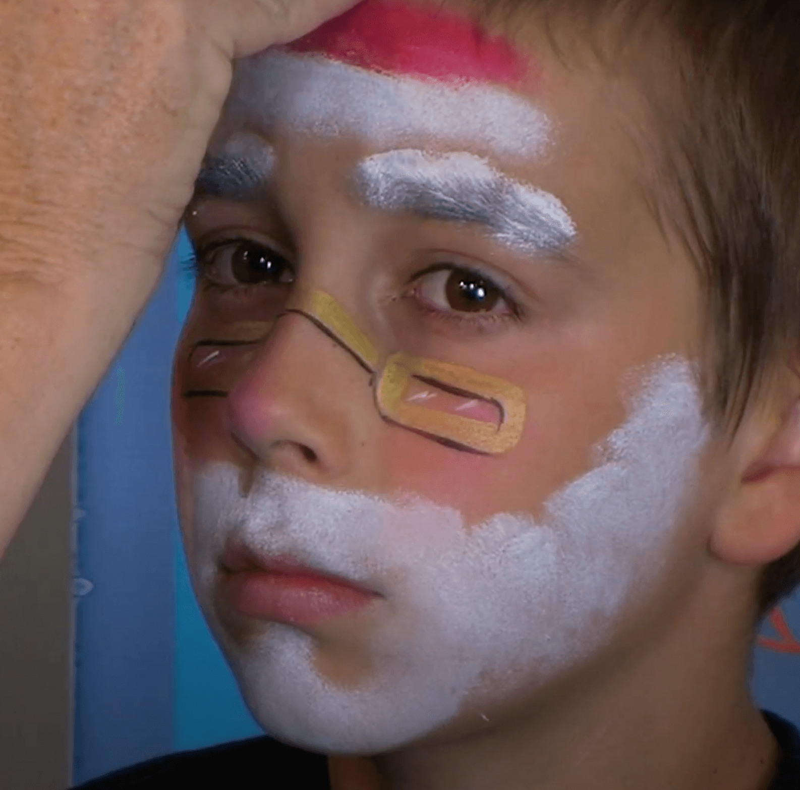 Santa face paint | step-by-step guide | video