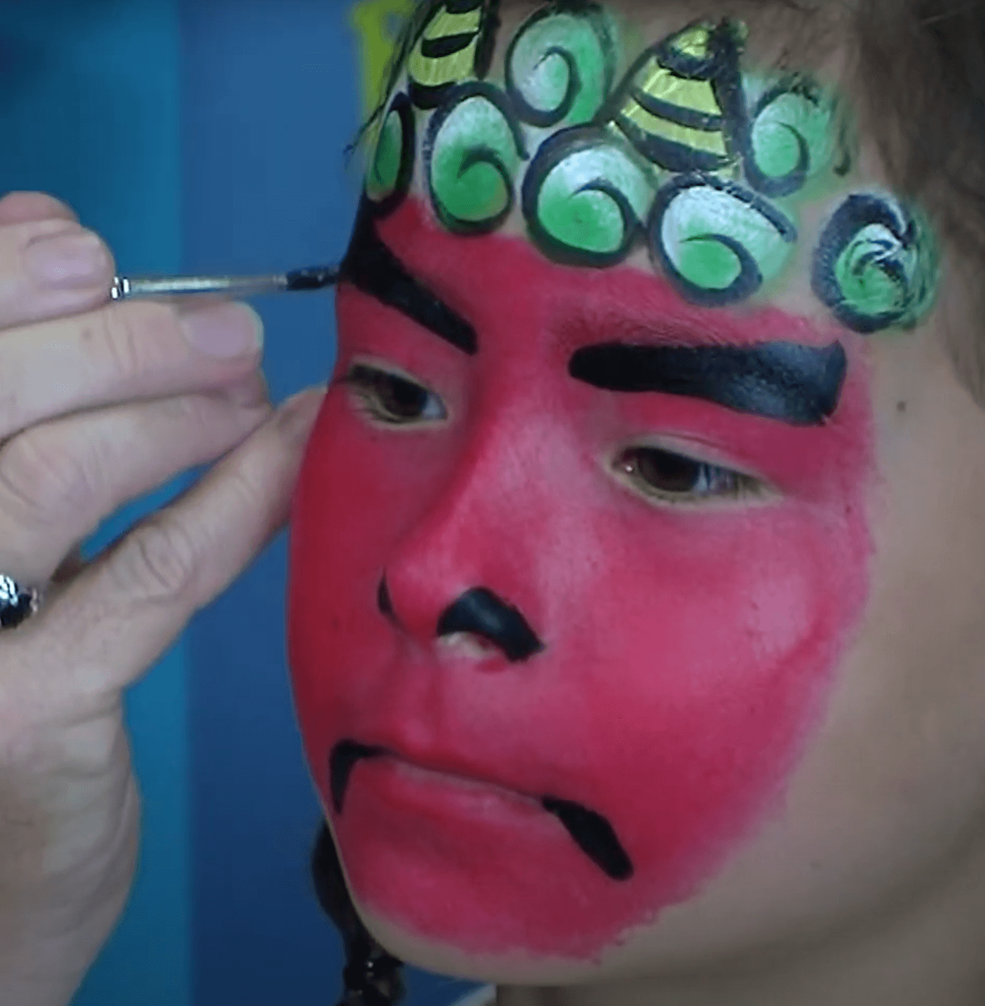 Face paint Japanese design | with bonus video