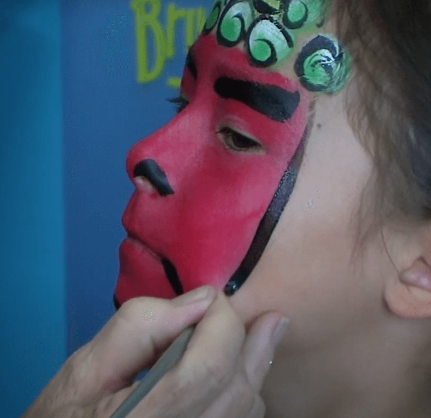 Face paint Japanese design | with bonus video