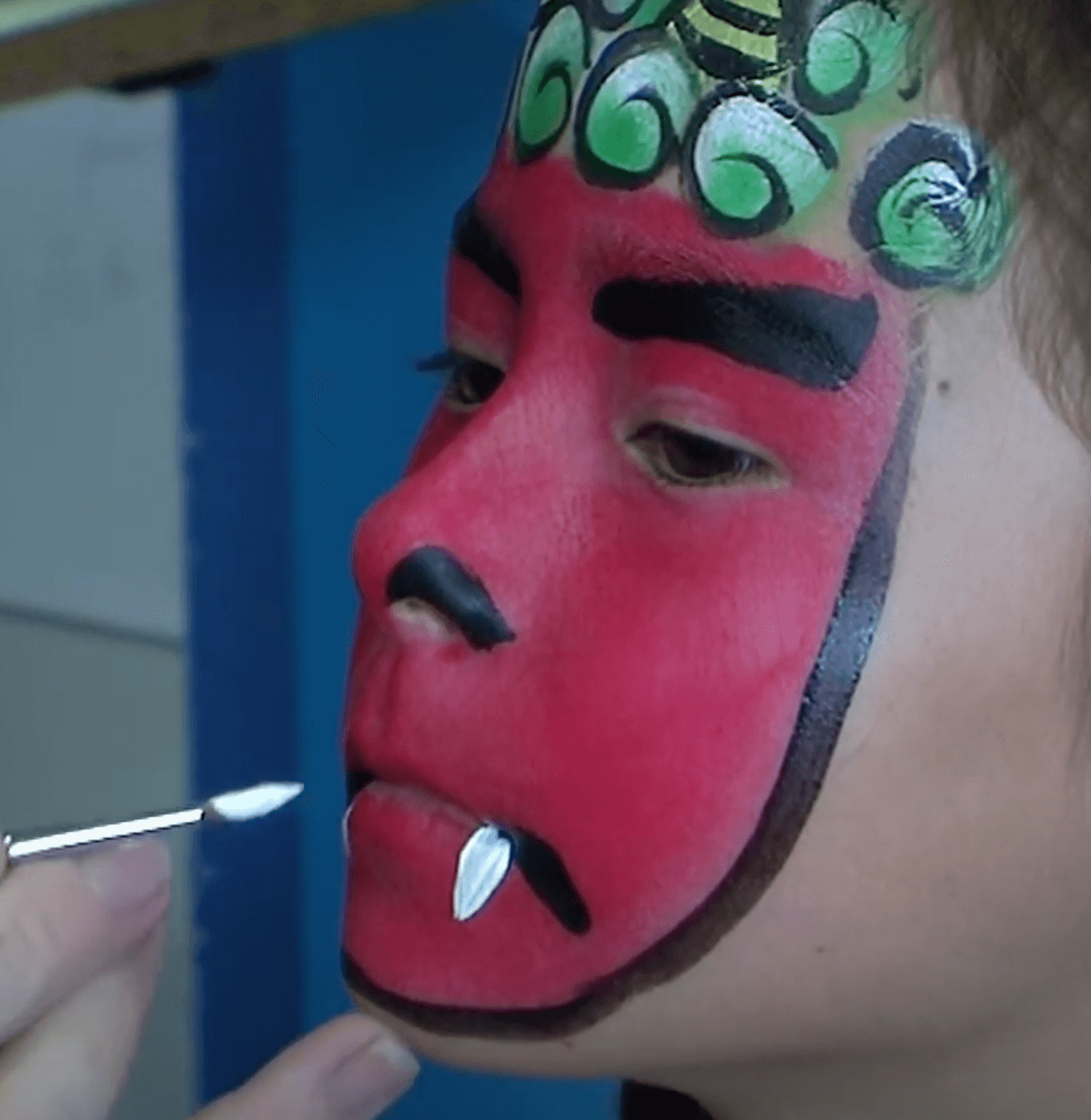 Face paint Japanese design | with bonus video