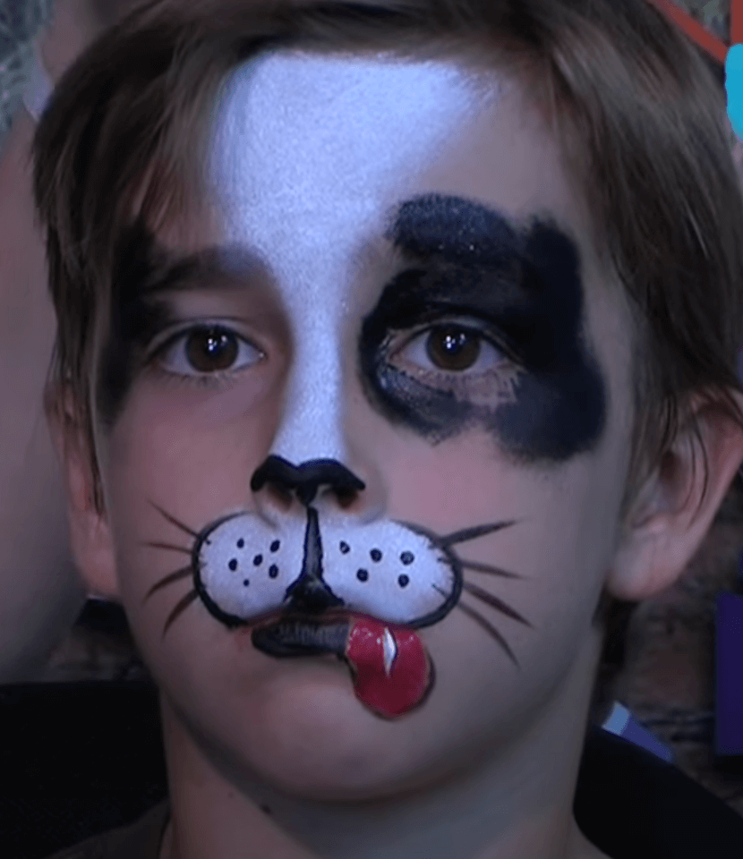 Face paint dog design | bonus video included