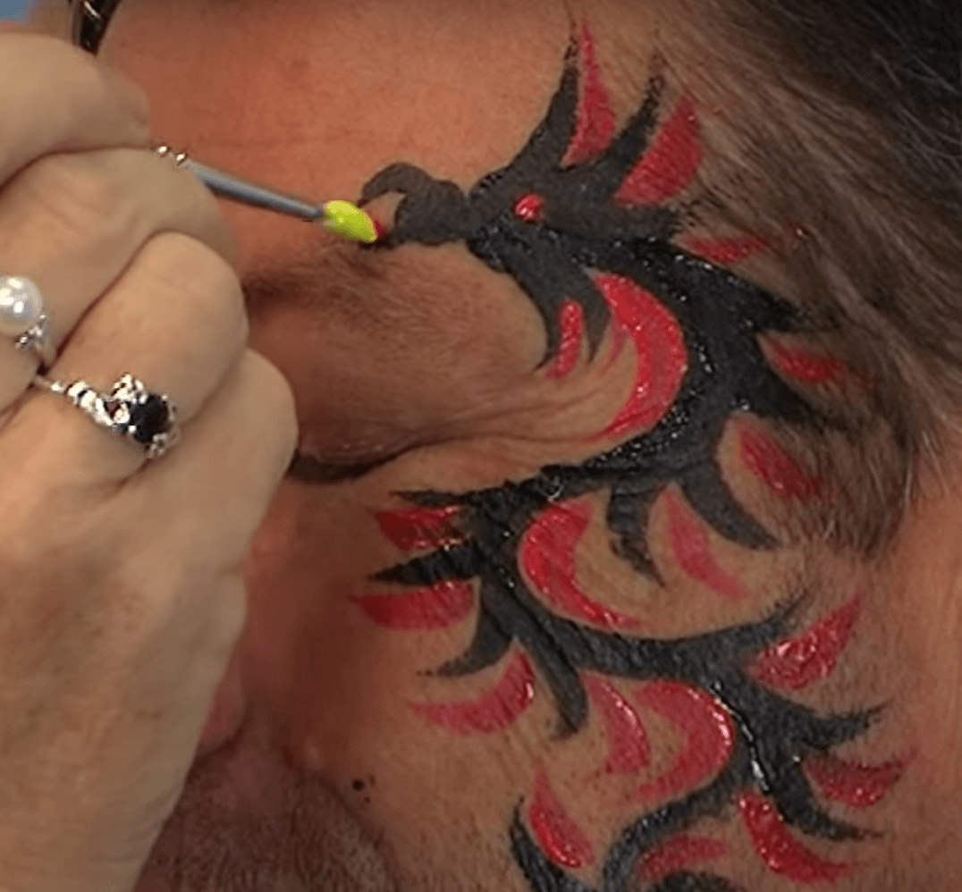 Face paint dragon design | with bonus video